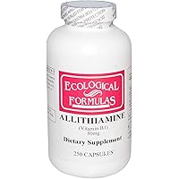 Amazon.com: Allithiamine Vitamin B1 50 mg per Capsule - 90 Vegetarian ...