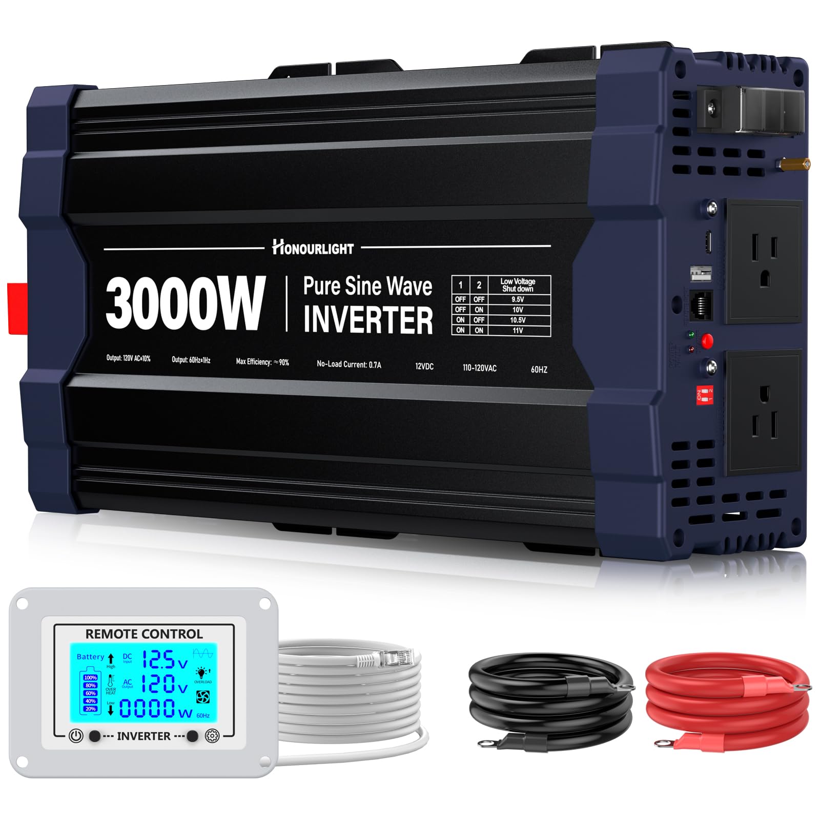 Mua 3000Watts Pure Sine Wave Inverter,Peak Power 6000W DC 12V to ...