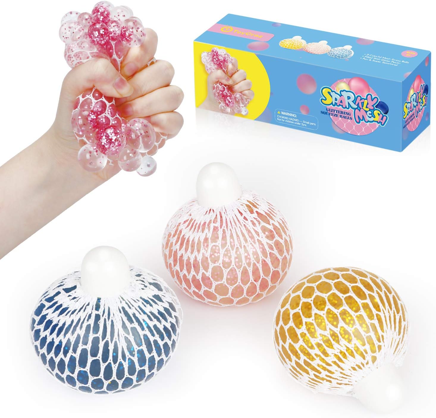 Toy Balls 12 Pack Squeeze Stretch Bounce Grape Jelly Free Bonus ...