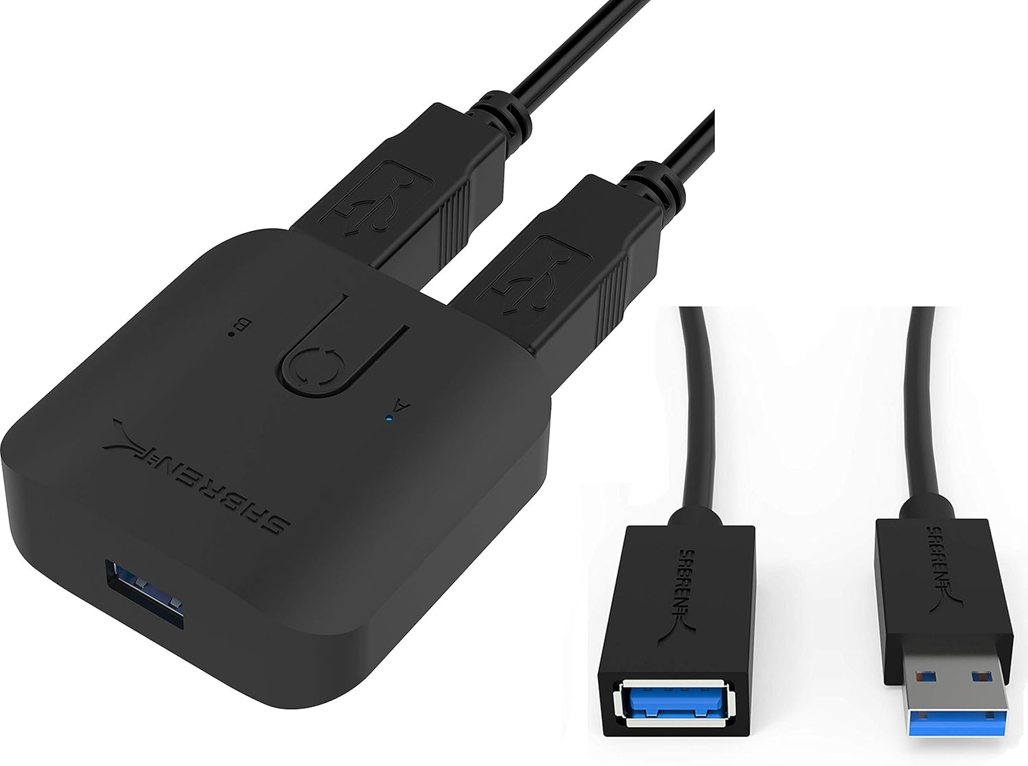 Amazon.com: Sabrent USB 3.0 Sharing Switch for Multiple Computers and Peripherals LED Device ...