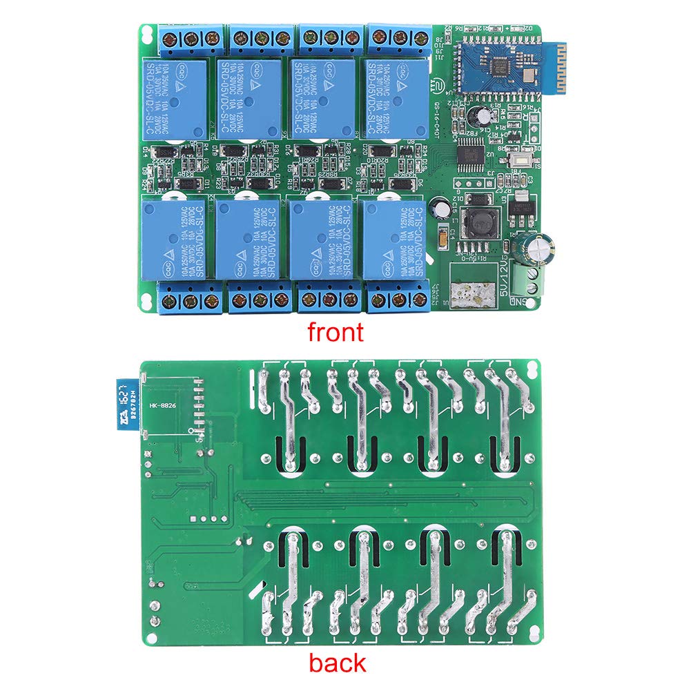 5V 8 Channel Bluetooth Relay Module,Wireless Relay Remote Relay Switch ...