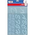 Cosco Stencil Kit, Letters, Transparent Plastic Script 1-3 Inches ...