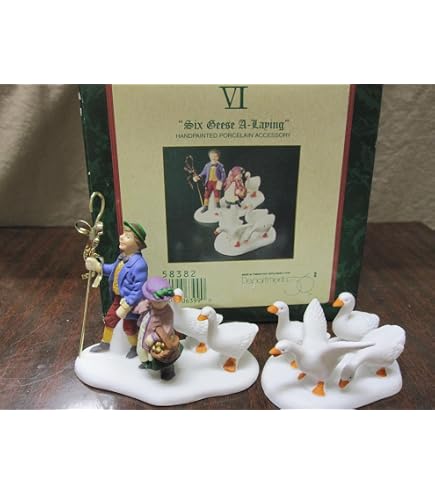 Dickens Village Dept 56 Dept.56 Twelve Days Of Dickens - Six Geese A ...