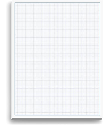 Graph Paper Jr. Legal 5x8 Pad - 1/4" Grid, 100 Sheets (200 Pages ...
