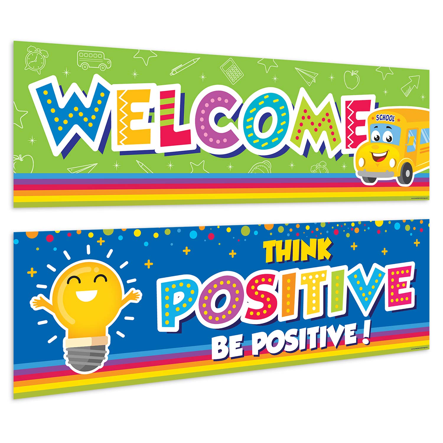 Buy Sweetzer & Orange Motivational Banners Growth Mindset s. “Welcome ...