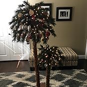 Amazon.com: Island Breeze Pre Lit Artificial Tropical Palm Tree with ...