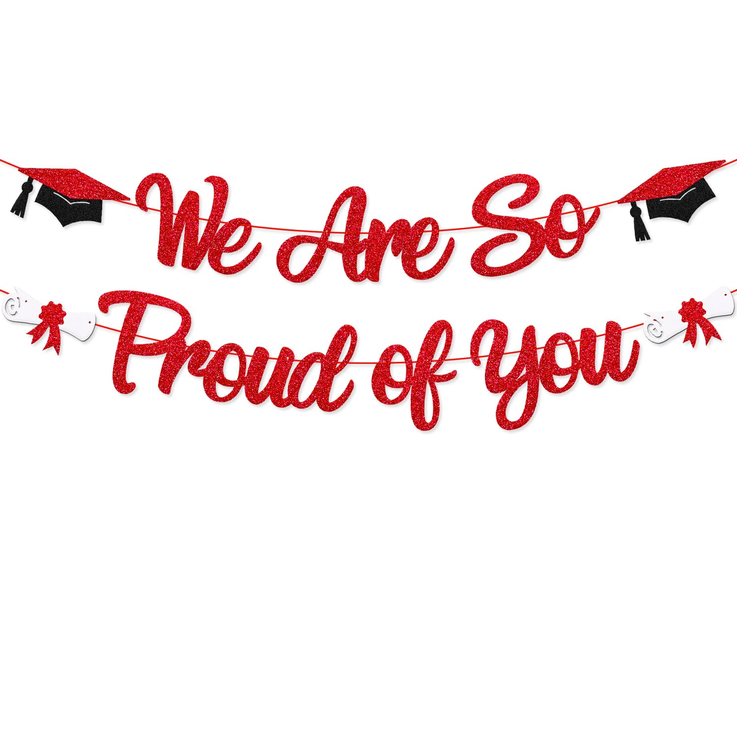 We Are So Proud of You Banner Class of 2025 Graduation Congrats Grad ...