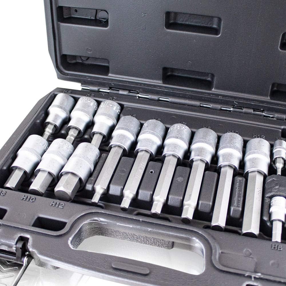 Inner Allen Key Screwdriver Bit Socket Bituxx® 18 Piece Socket Set Hex ...