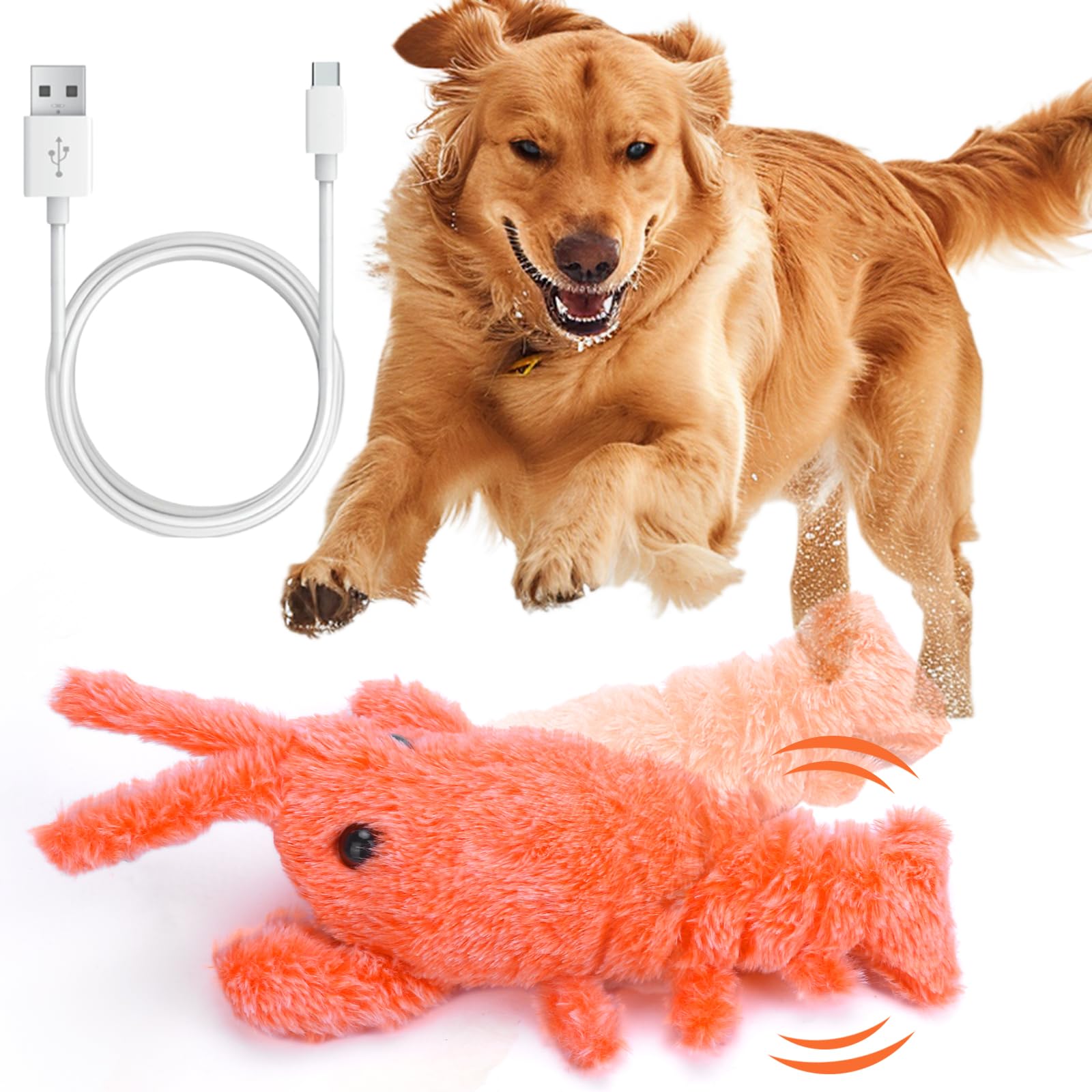 Palksky Wiggly Lobster Dog Toy, Funny Lobby Interactive Dog Toys ...