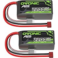 Ovonic 2S Lipo Battery 35C 2200mAh 7.4V Lipo Battery with Dean-Style T Connector for RC Airplane ...