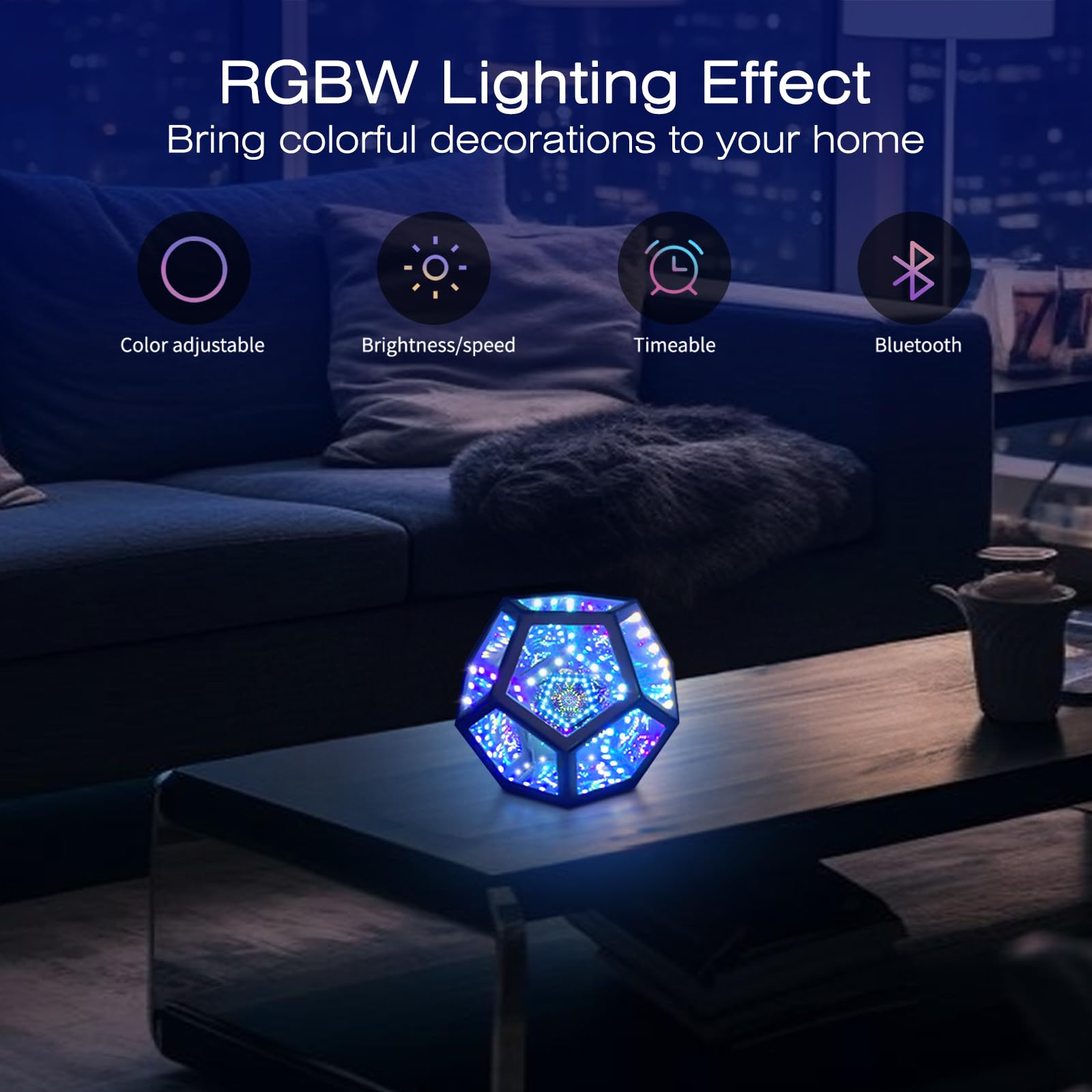 Mua Infinity Mirror Light Infinite Dodecahedron Color Art Light for ...