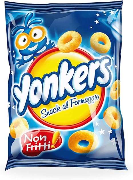 40 x BUSTA PATATINE YONKERS SNACK AL FORMAGGIO DA 30 GR PATATE BOX NON ...