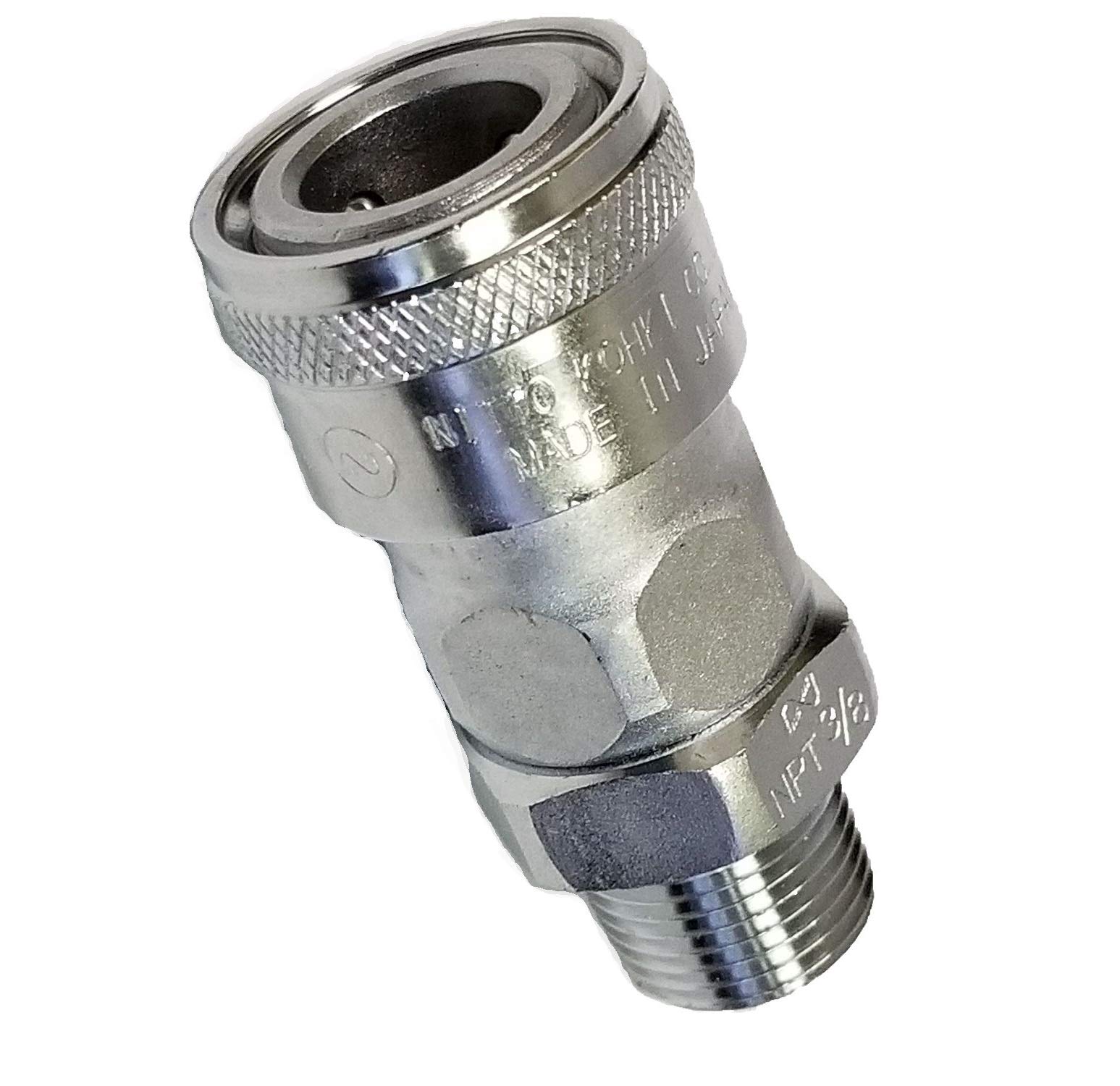 Nitto Kohki Hi Cupla 30SM-NPT Quick Connect Pneumatic Coupler Socket, 3/8" Size, Male, NPT ...