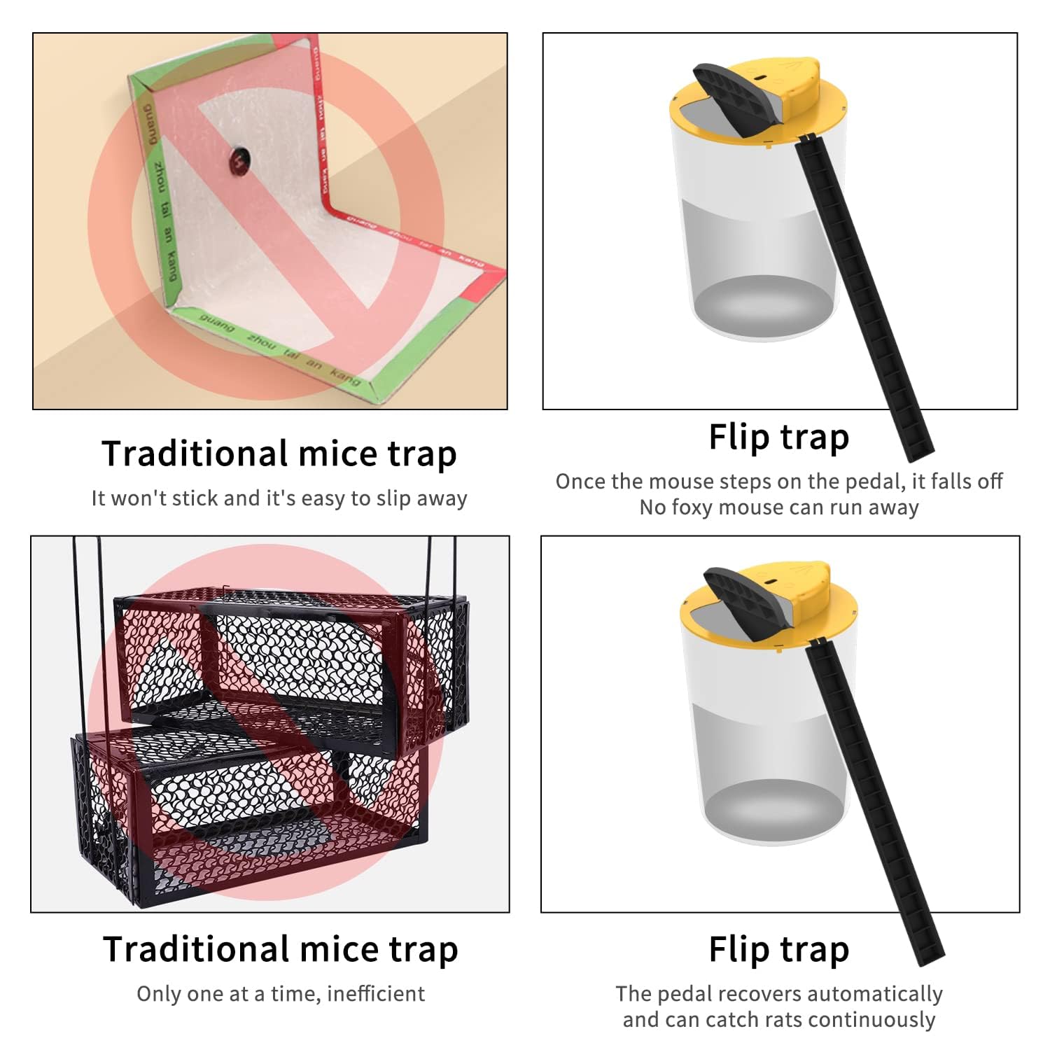 Mua Humane No Kill Mouse Traps Bucket, Enlarged No Kill Rat Traps, Reusable Catch and Release ...
