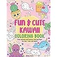 Amazon.com: Fun & Cute Kawaii Coloring Book: Food, Animals and Fantasy ...