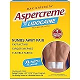 Amazon.com: Aspercreme Max Strength Lidocaine Pain Relief Patch (5 Count) for Back Pain, Odor ...