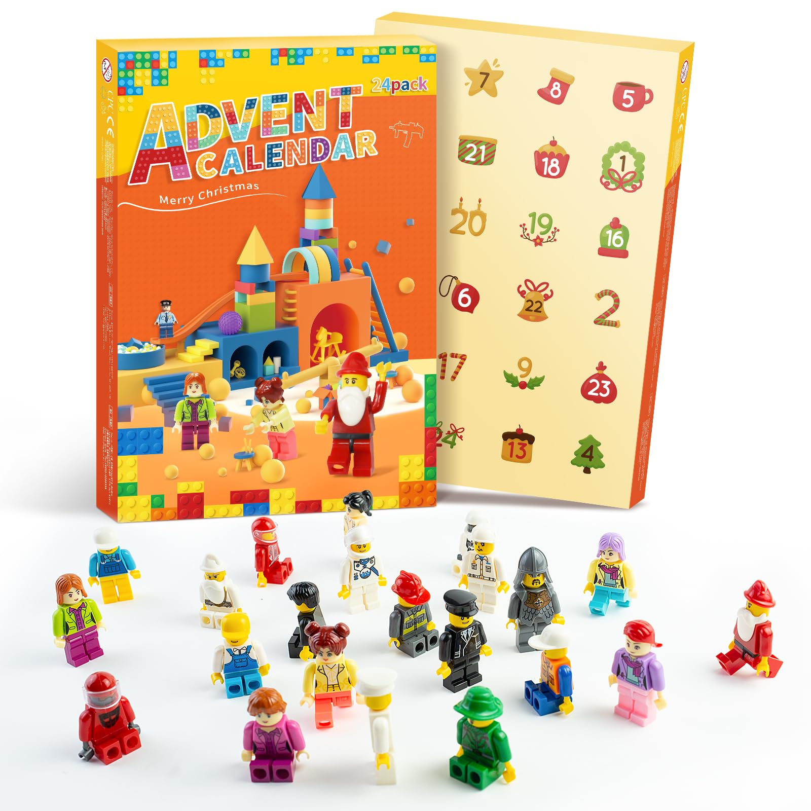 Myouth Advent Calendar 2024 Christmas 24 Days Building Blocks Figure ...