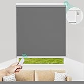 Amazon.com: Allesin Motorized Roller Blinds with Remote Control for Windows, Blackout Smart ...