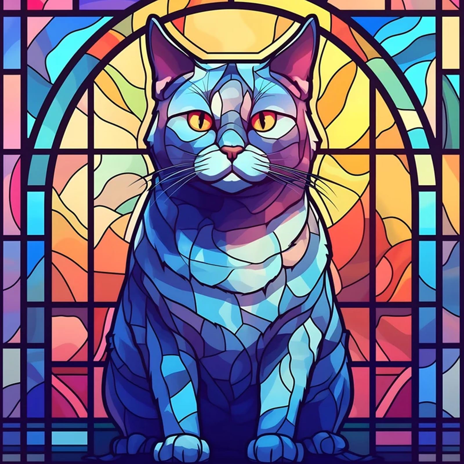 Offito Cat Diamond Art Kits for Adults, Cat Diamond Painting Kits for ...