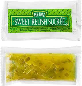 Heinz Sweet Relish, 8mL Packets, 500 Count: Amazon.ca: Grocery