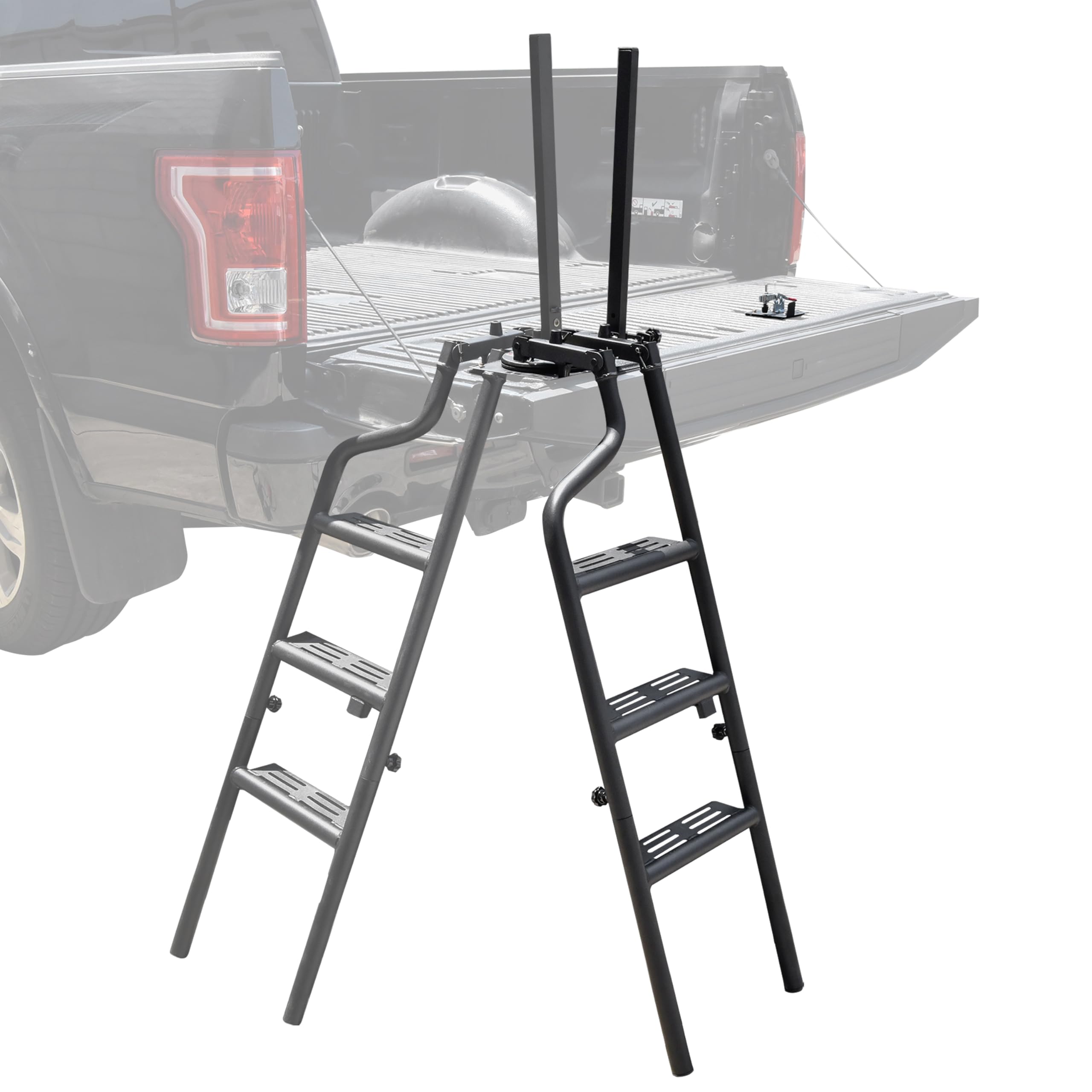LDETXY Universal Tailgate Ladders for Pickup, 45" Heavy Duty Foldable ...