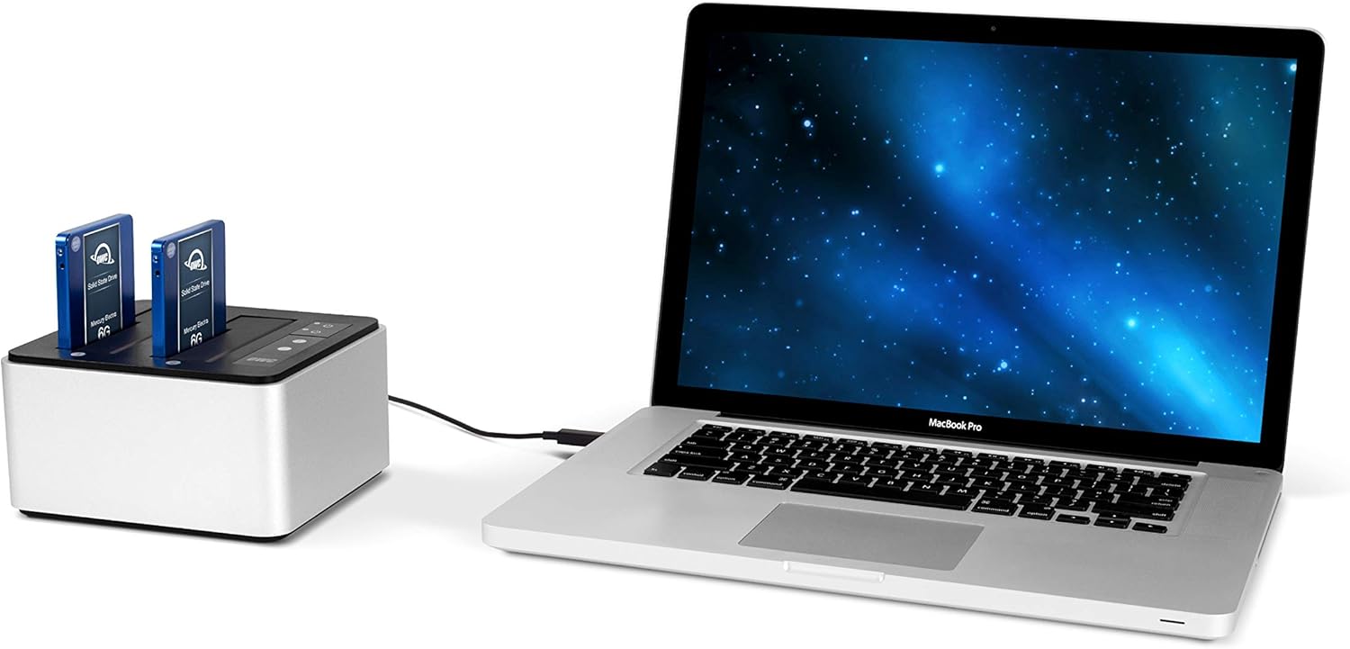 OWC Dual Drive Dock USB 3.2 (10Gb/s) Dual-Bay Drive Docking Solution ...