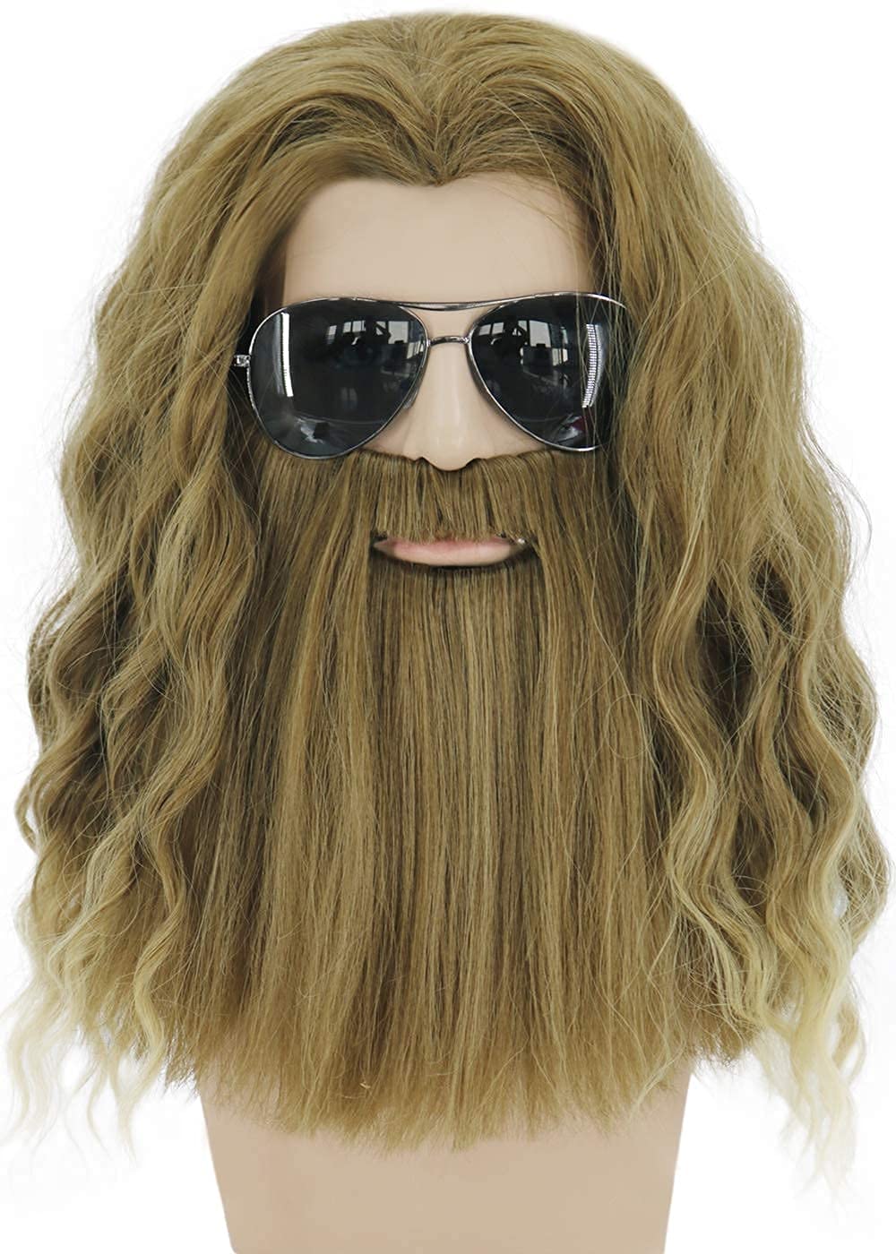 Mildiso Fat Thor Wig Blonde Wigs for Thor Costume Men Golden Brown ...