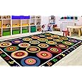 Amazon.com: HUAHOO Small Classroom Rug Black Elementary Preschool ...
