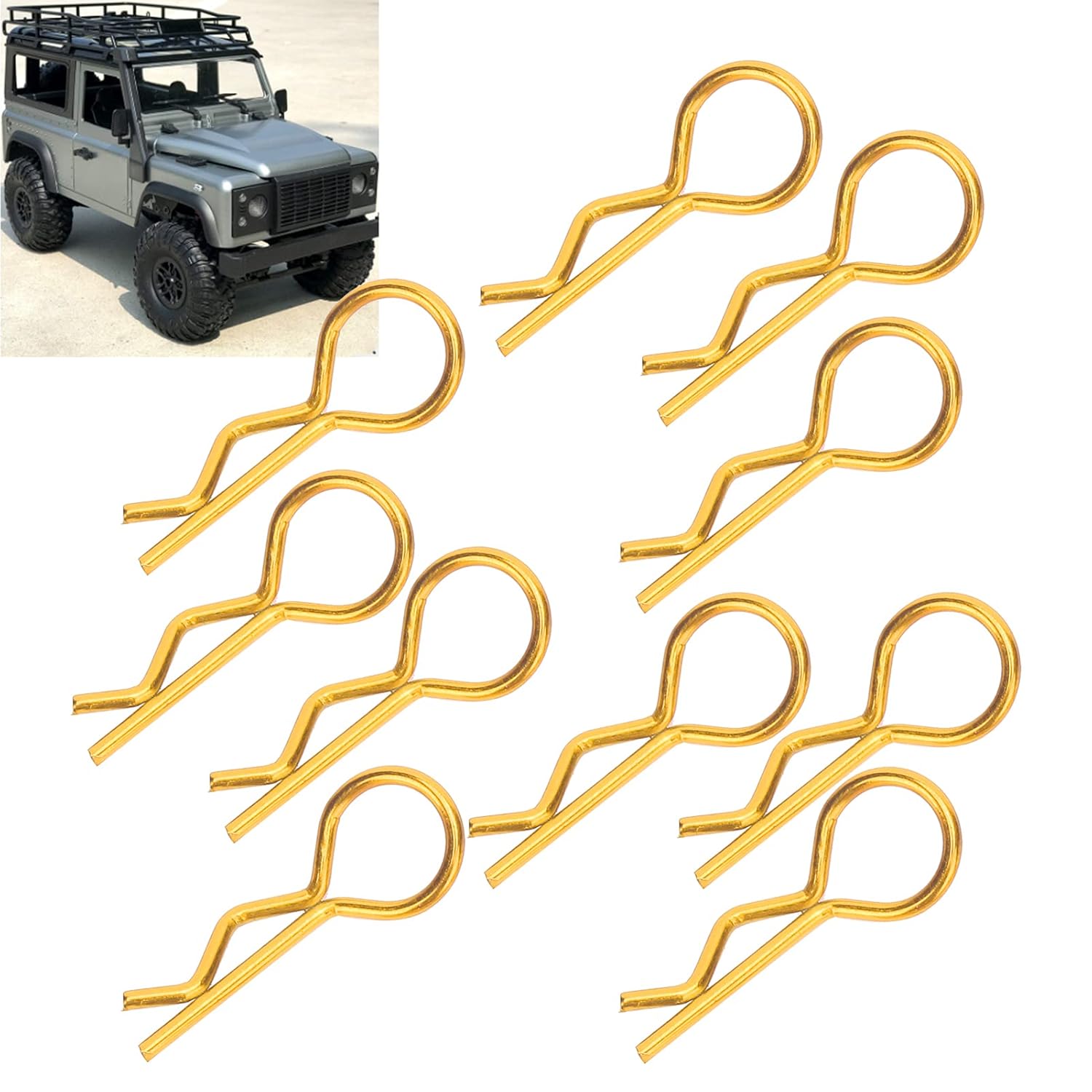 Metal Rc Shell Clips, Hair Pin Style Design Rc Car Shell Clips Metal ...