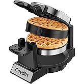 Amazon.com: Waffle Maker, Double Belgian Waffle Maker 180°Flip, 1400W ...