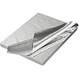 Amazon.com: Silver Foil Sheets For Gift Wrapping - 100 Sheets 20x30 ...