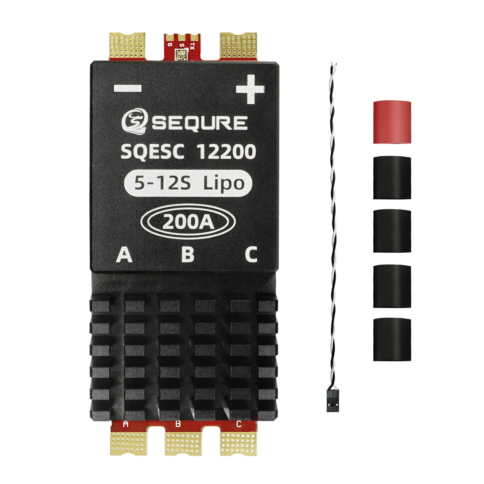 SEQURE 5S-12S Brushless ESC 200A Electric Speed Controller Forward ...