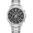 Amazon.com: Bulova Men's Classic Stainless Steel Six-Hand Chronograph ...