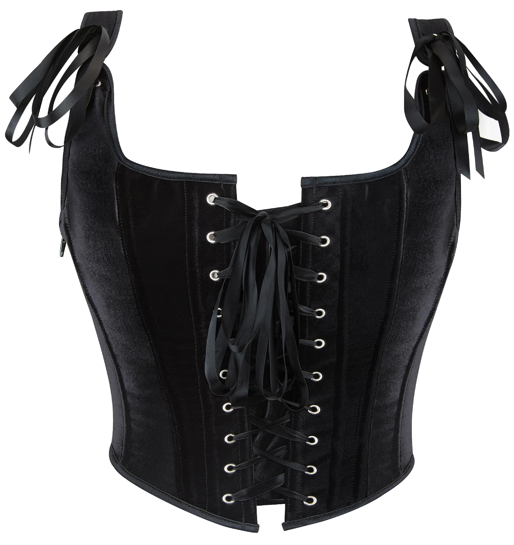 Eohak Women's Vintage Renaissance Floral Corset Top Sleeveless ...