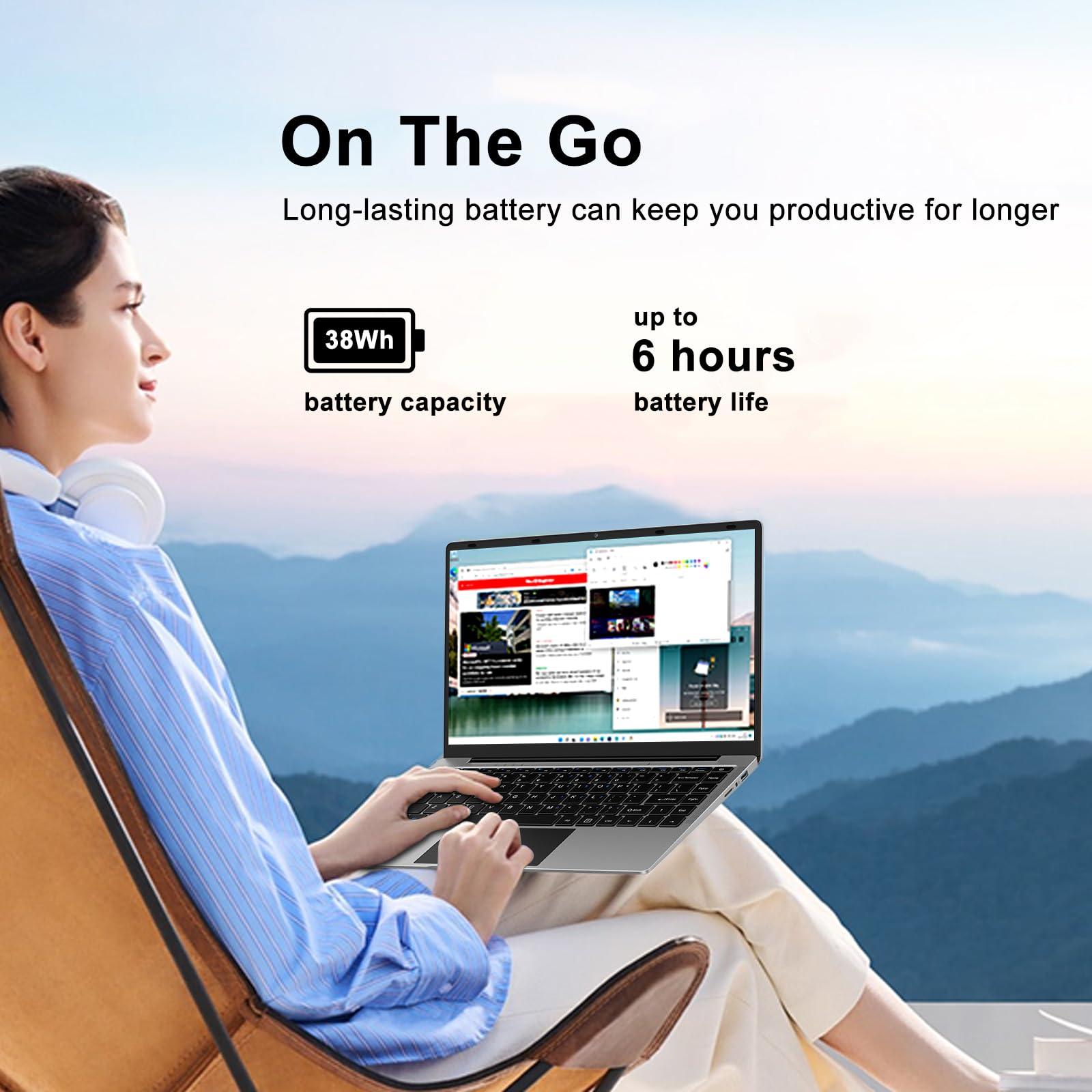 Mua WOZIFAN 14 inch Laptop, HD Display, Intel Processor N4020, 6GB RAM ...
