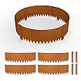 Amazon.com : BUYYAH Cor-Ten Steel Landscape Edging with Rust Patina ...