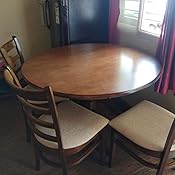 Royaloak Coco Dining Table Set with 4 Chairs (Walnut): Amazon.in: Home ...