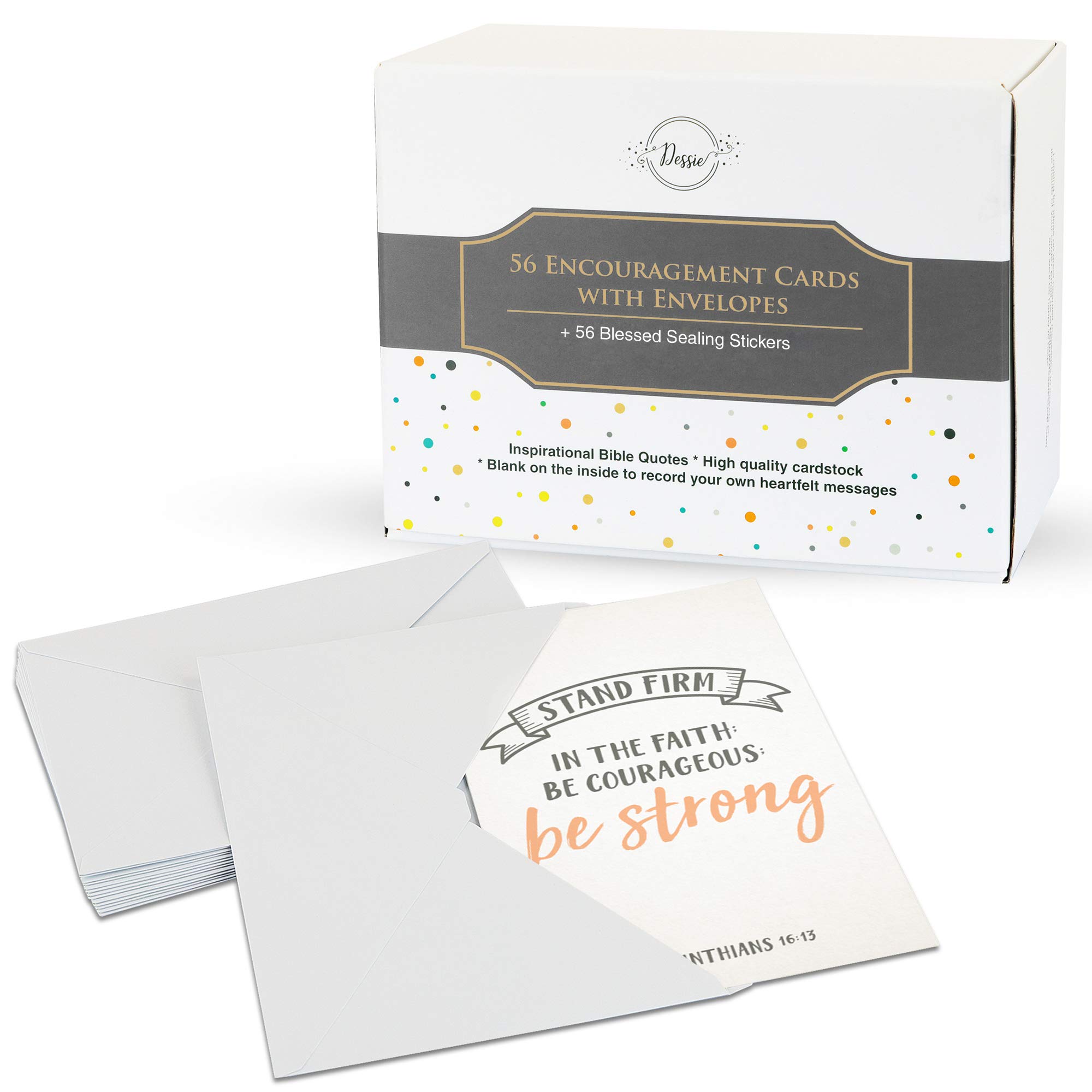Mua Dessie 56 Pack Inspirational Bible Verse Cards with Envelopes | 8 ...