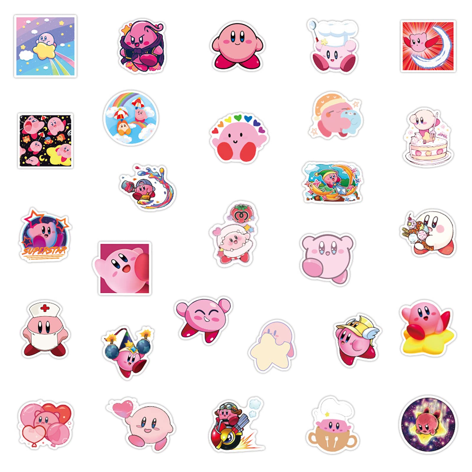 Mua Kirby Brand Kirby Stickers, 50 Pcs Waterproof Game Decals for ...