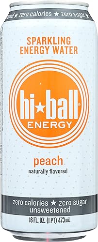 Hiball Sparkling Energy Water, Peach | Fig App