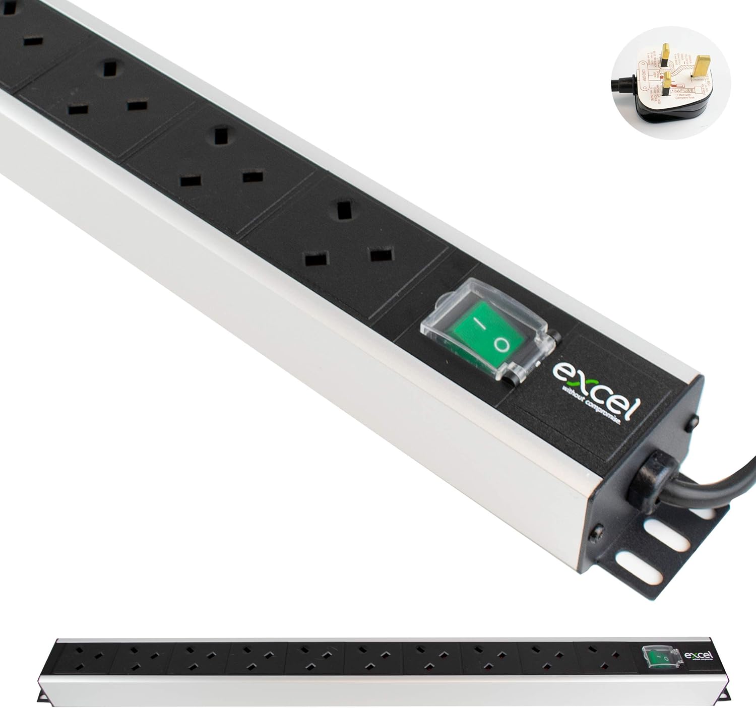 I-CHOOSE LIMITED 0U 10-Way Rackmount PDU Power Distribution Unit ...