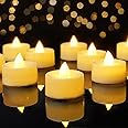Amazon.com: Amagic 50 Pack Battery Operated Tea Lights Candles, Fake ...