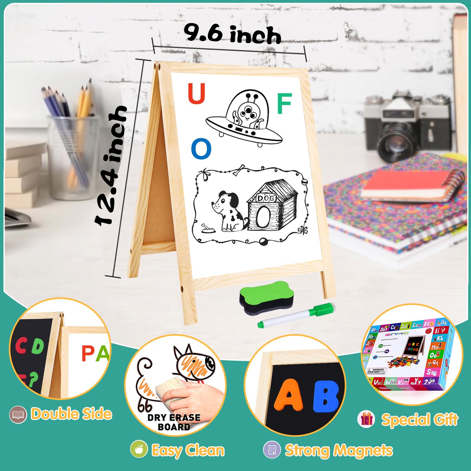 Mua GINMIC Magnetic Letters and Numbers with Magnet Board, Alphabet ABC ...