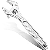 WORKPRO Adjustable Wrench, 6-inch Heavy Duty Spanner with Inch/Metric ...