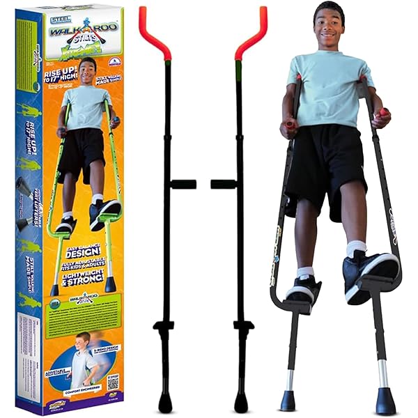 Stilts For Kids Geospace Original Walkaroo Xtreme Steel Balance Stilts ...