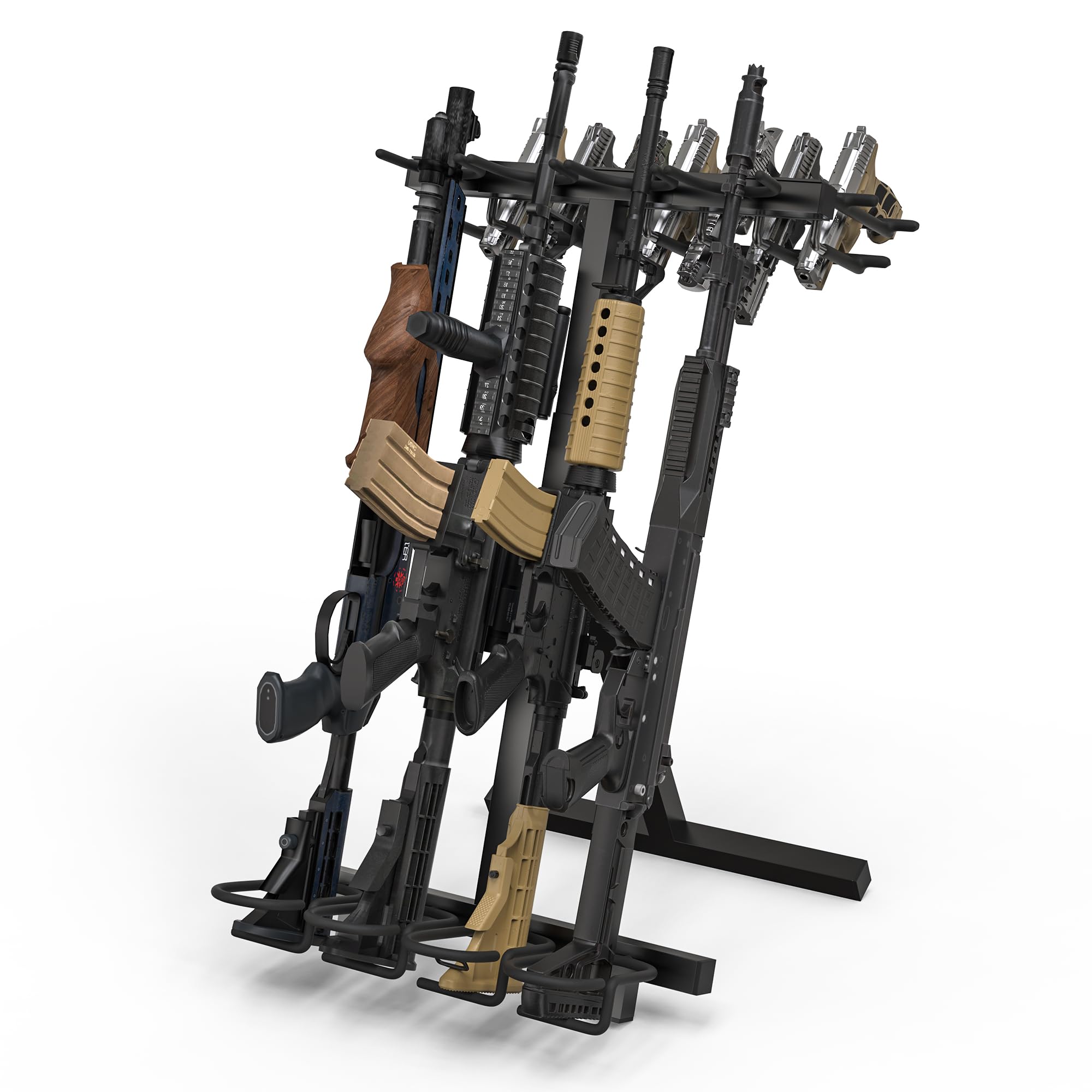 Nonkky Rack, Portable Folding Rifle Rack Stand with Pistol Rack ...