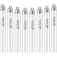 Wesome Lighting 8 Pack 12 Inch F8T5/DL LED Replacement Bulbs, 6500K ...