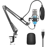 Amazon.com: Neewer Upgraded USB Microphone Kit with 25mm Large Capsule ...