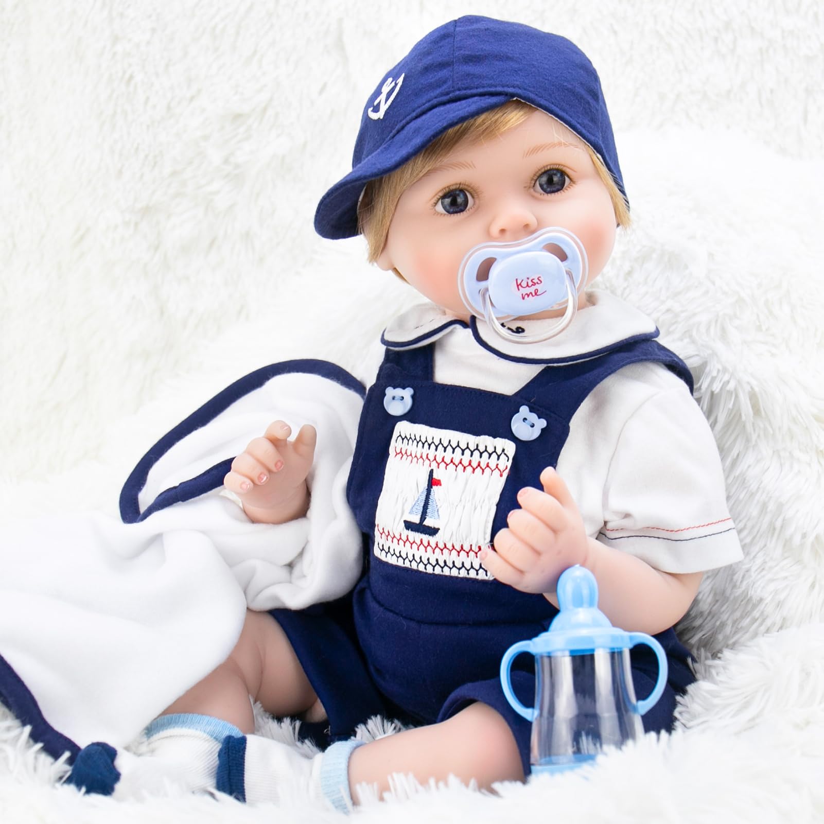 Aori Reborn Baby Dolls 22 inch Realistic Newborn Baby Boy Doll Lifelike ...