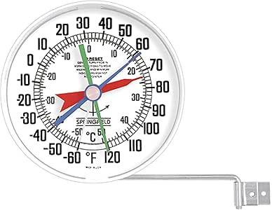 Amazon.com : Springfield Maximum Minimum Utility Thermometer : Outdoor ...
